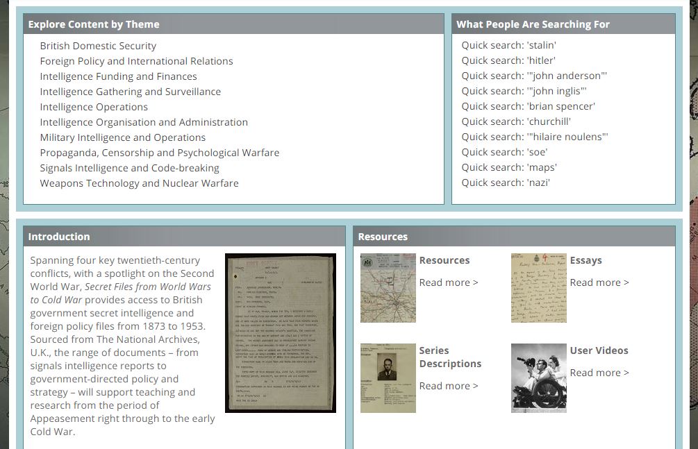 New Resource: Secret Files from World Wars to Cold War | John W. Graham ...